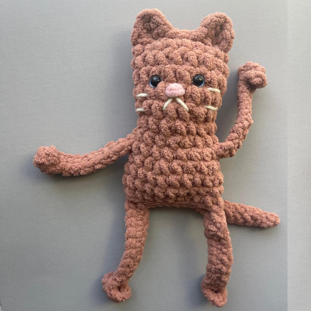 Cat Crochet Pattern No Sew Splat Cat Easy Beginner Crochet Pattern ...