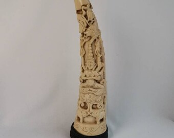 Carved Faux Ivory | Etsy