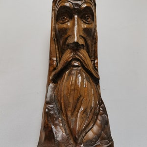 Vintage Wood Carving Bust of Don Quixote 1970s Coarse Wood Carving Bust ...