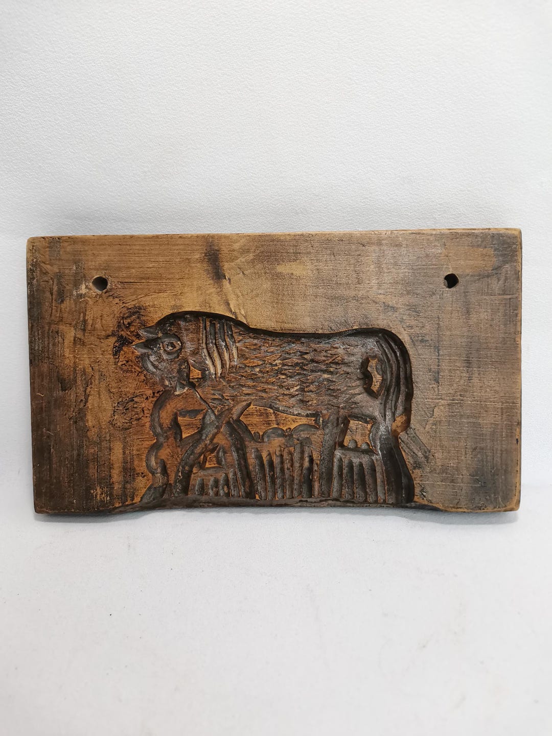 Antique Confectionery Board With Horse 1900s Carved Wood Panel Horse ...