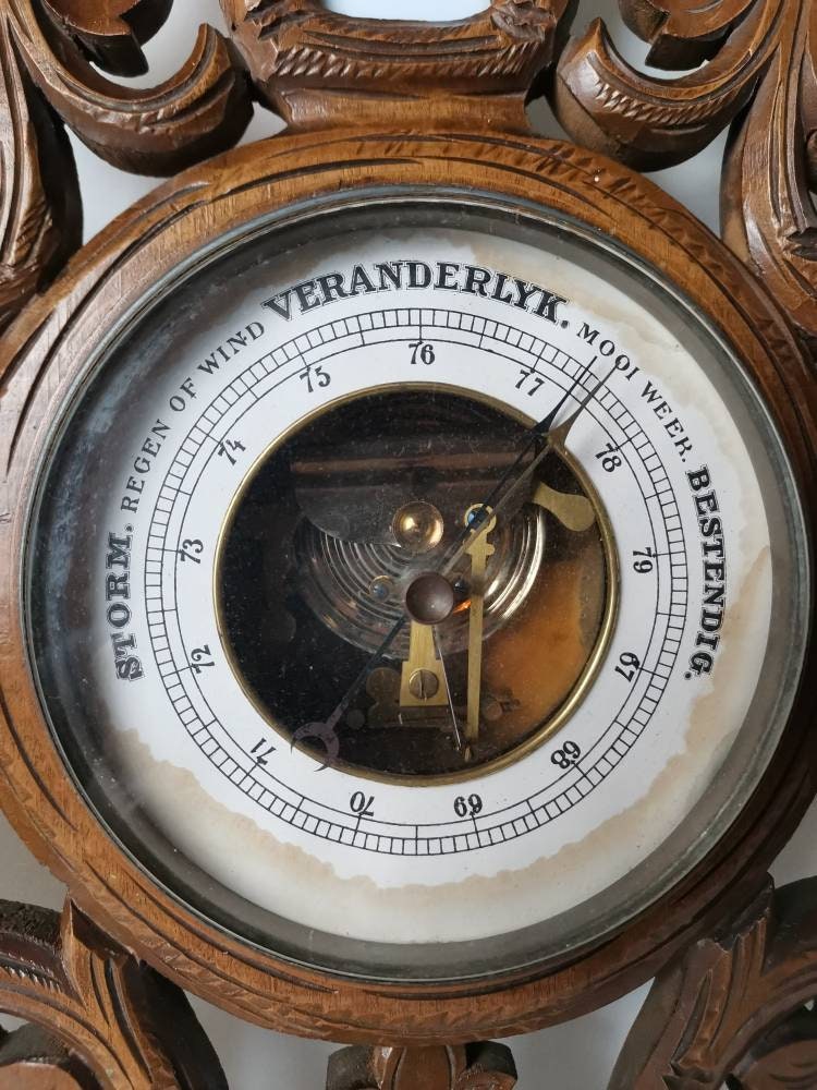 Antique Weather Station Hunt Schwarzwalder Hand Carved Wood - Etsy