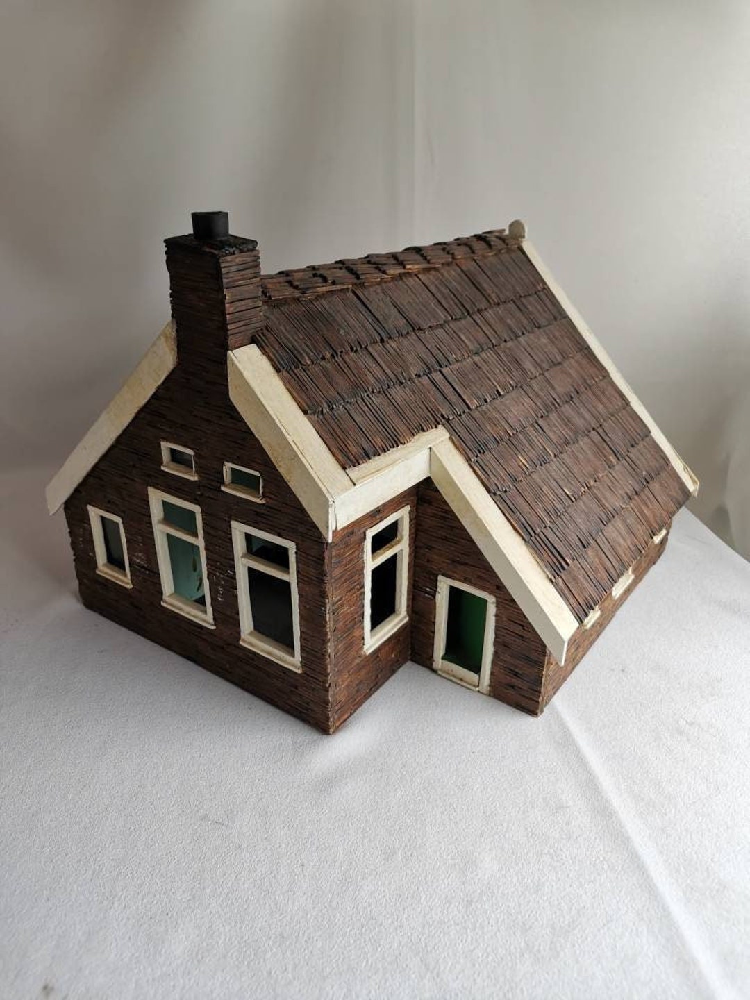 Vintage Match Farm 1950s Miniature Dutch Farmhouse Made From Matches ...