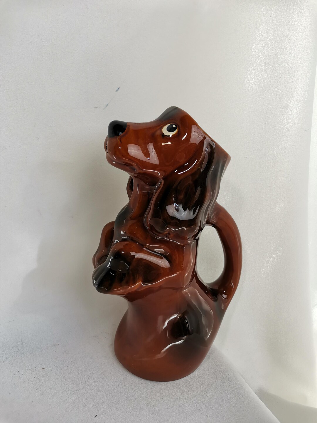 Vintage Dog Pitcher 1960s Ceramic Dog Pitcher Earthenware Dog Pitcher ...