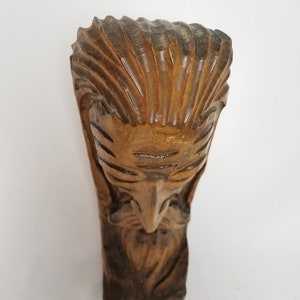 Vintage Wood Carving Bust of Don Quixote 1970s Coarse Wood Carving Bust ...