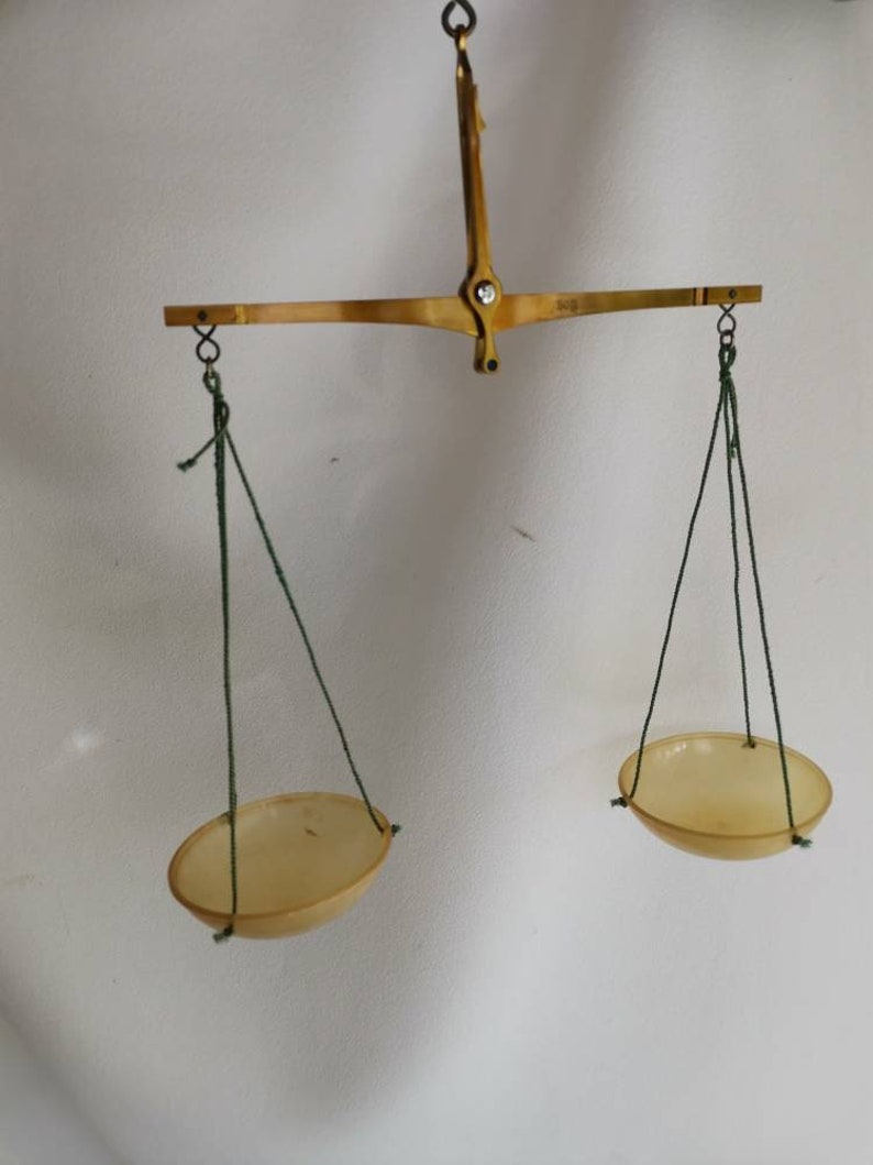 Small Antique Balance With Horn Cups Praewa 1920s Small Copper - Etsy