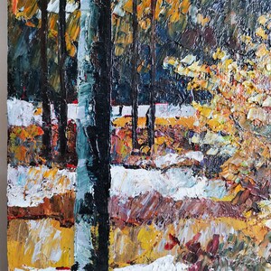 Vintage Painting Autumn Forest Landscape Noparat Livisiddhi Pasty ...
