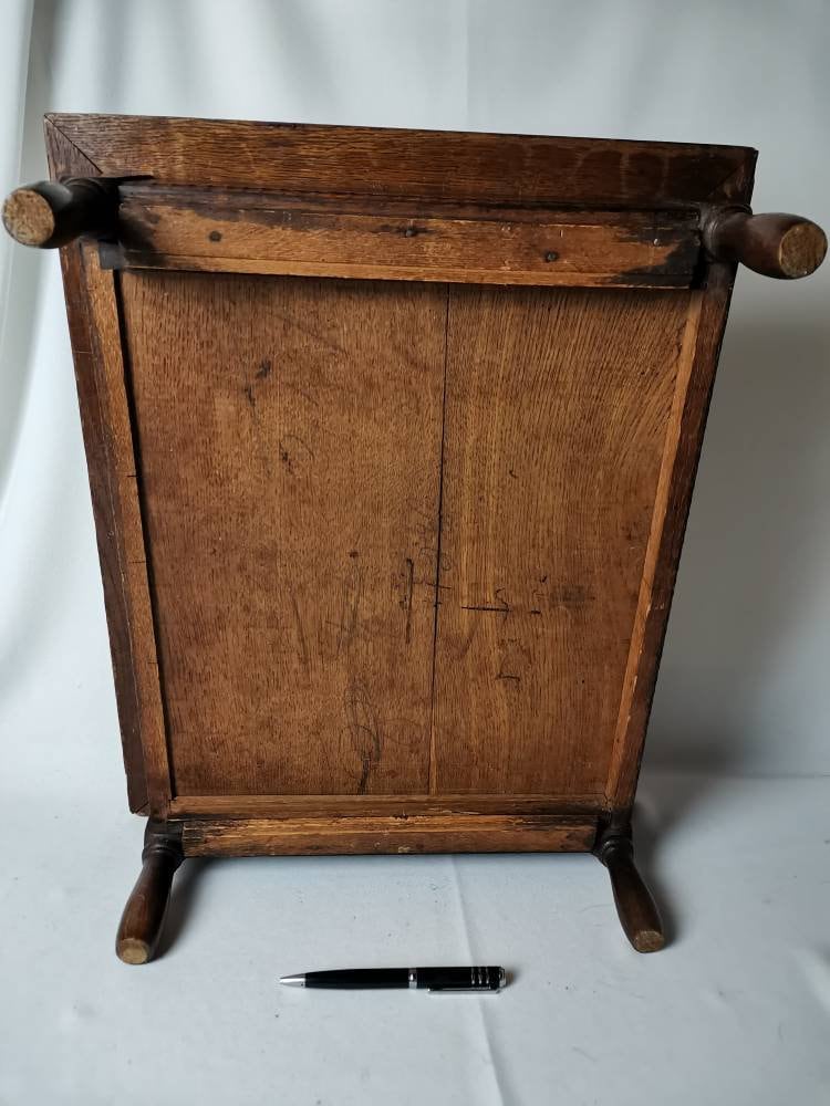 Antique Oak Writing Box on Legs 1910s Decorative Oak Lectern | Etsy