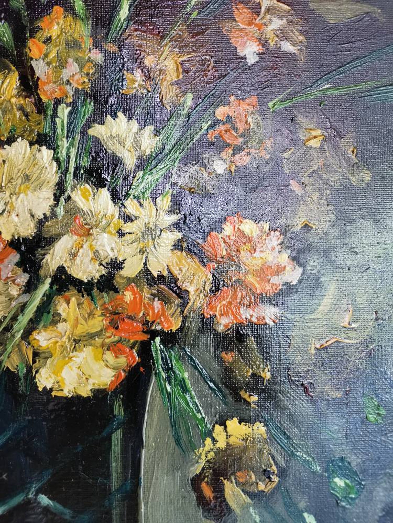 Antique Original Flower Still Life Carnations in Vase in - Etsy