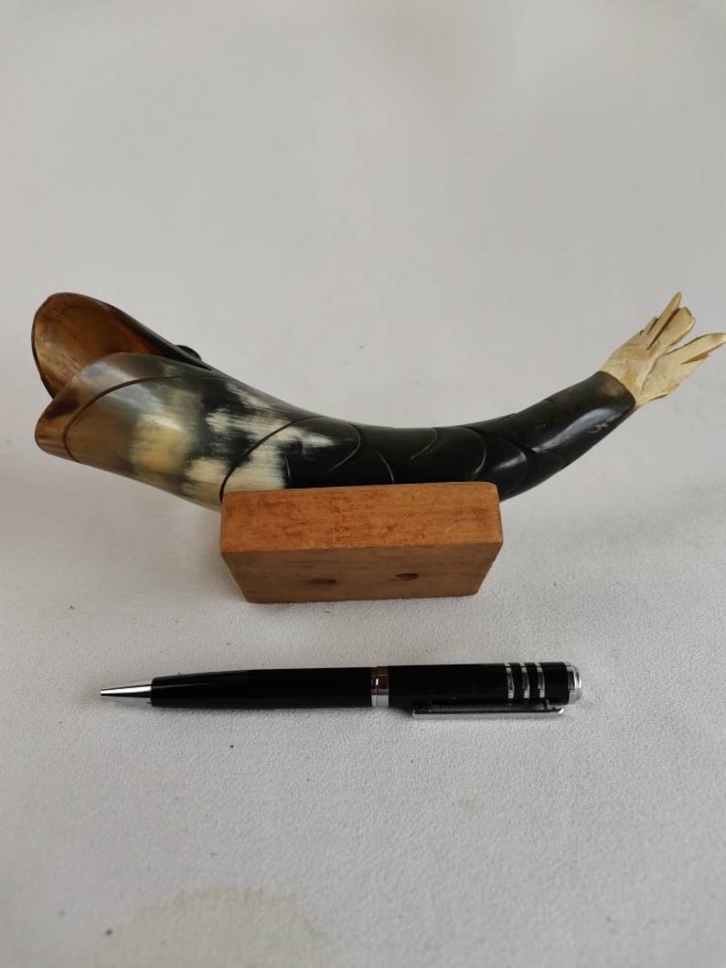 Antique Fish Made of Bull Horn and Wood 1940s | Antique Figurine Fish ...