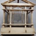 Antique Wooden Bird Cage in Cream White After Roman Greek Temple 1900s ...