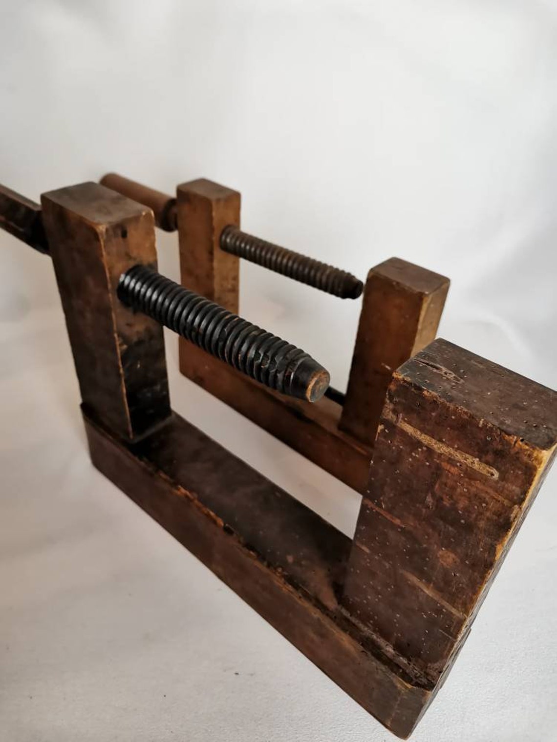 Set of Antique Oak Wood Glue Clamps 1920s Antique Clamps | Antique ...