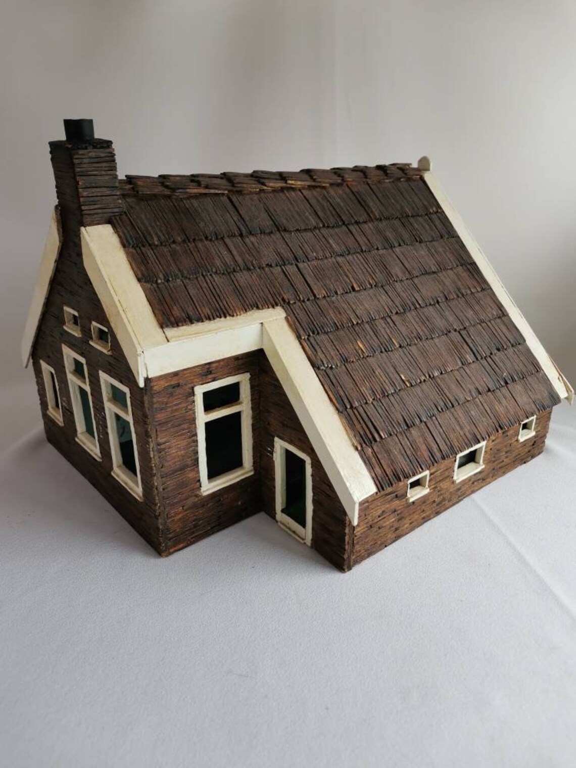 Vintage Match Farm 1950s Miniature Dutch Farmhouse Made From Matches ...