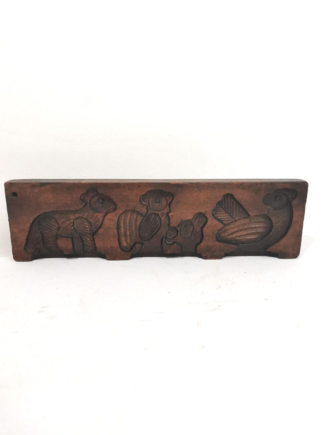 Antique Confectionery Board With Farm Animals 1940s Carved Wood Panel ...