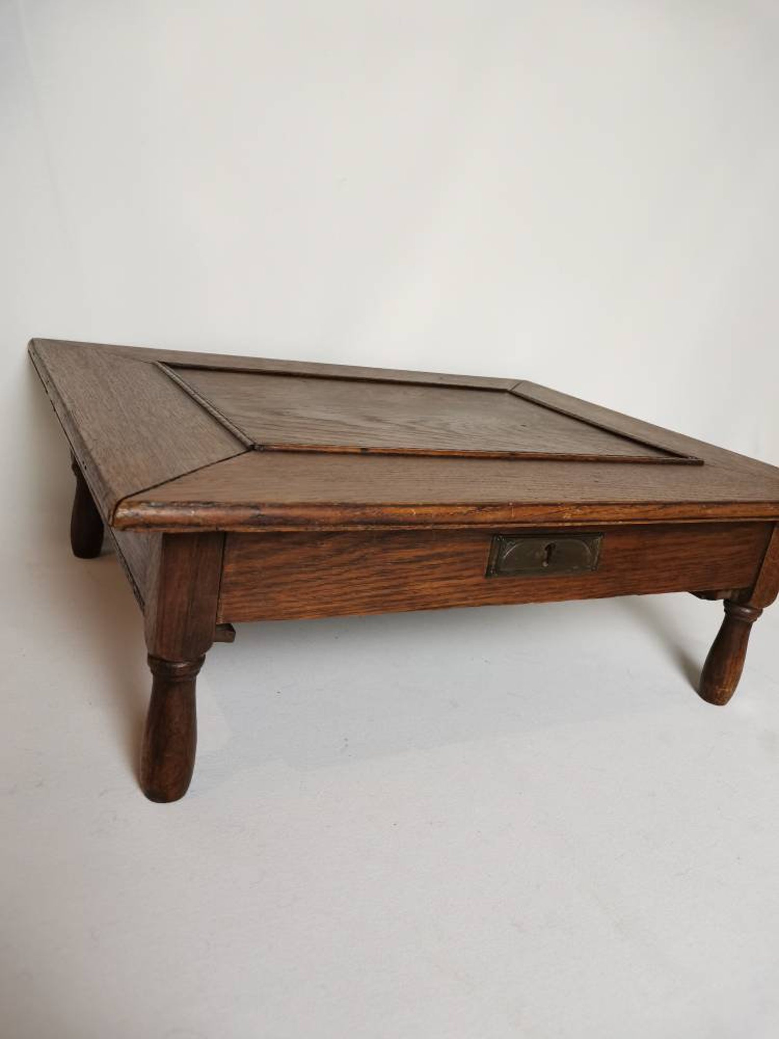 Antique Oak Writing Box on Legs 1910s Decorative Oak Lectern | Etsy