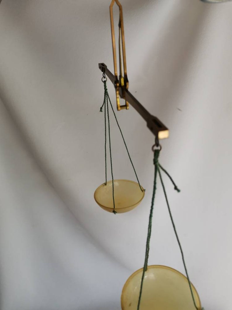 Small Antique Balance With Horn Cups Praewa 1920s Small Copper - Etsy