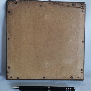 Framed Antique Tile in Wooden Frame Mill and Sailing Boats 1910s Framed ...