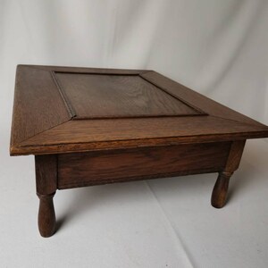 Antique Oak Writing Box on Legs 1910s Decorative Oak Lectern for on ...