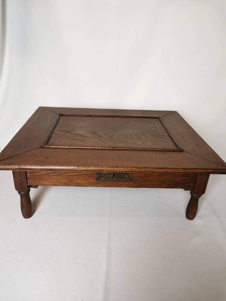 Antique Oak Writing Box on Legs 1910s Decorative Oak Lectern | Etsy