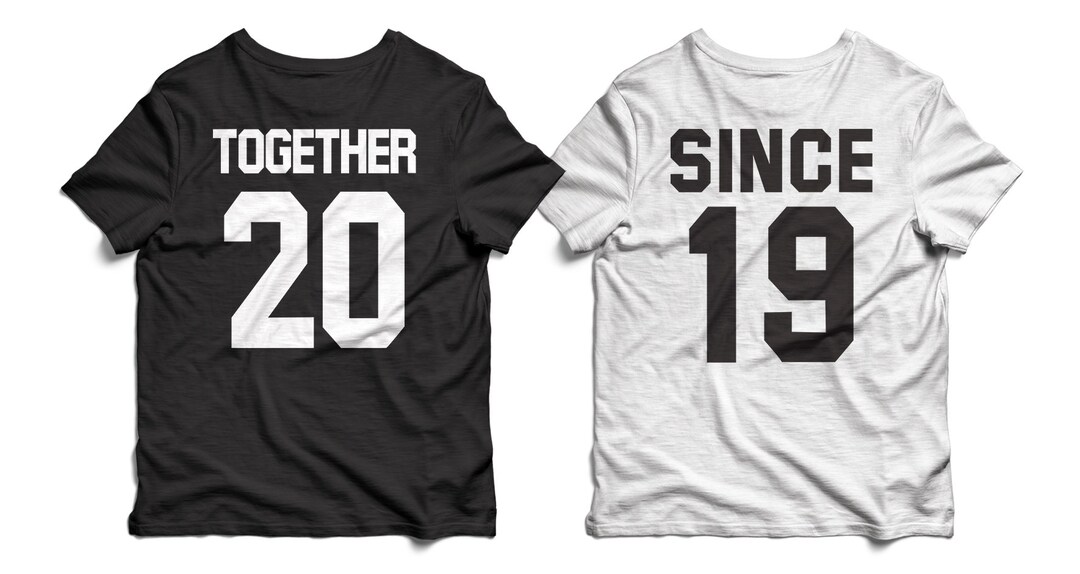 Together Since Couple Matching Shirt, Together Since 2021 Shirts ...