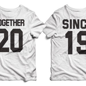 Together Since Couple Matching Shirt, Together Since 2021 Shirts ...