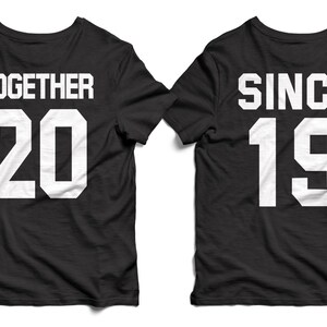 Together Since Couple Matching Shirt, Together Since 2021 Shirts ...