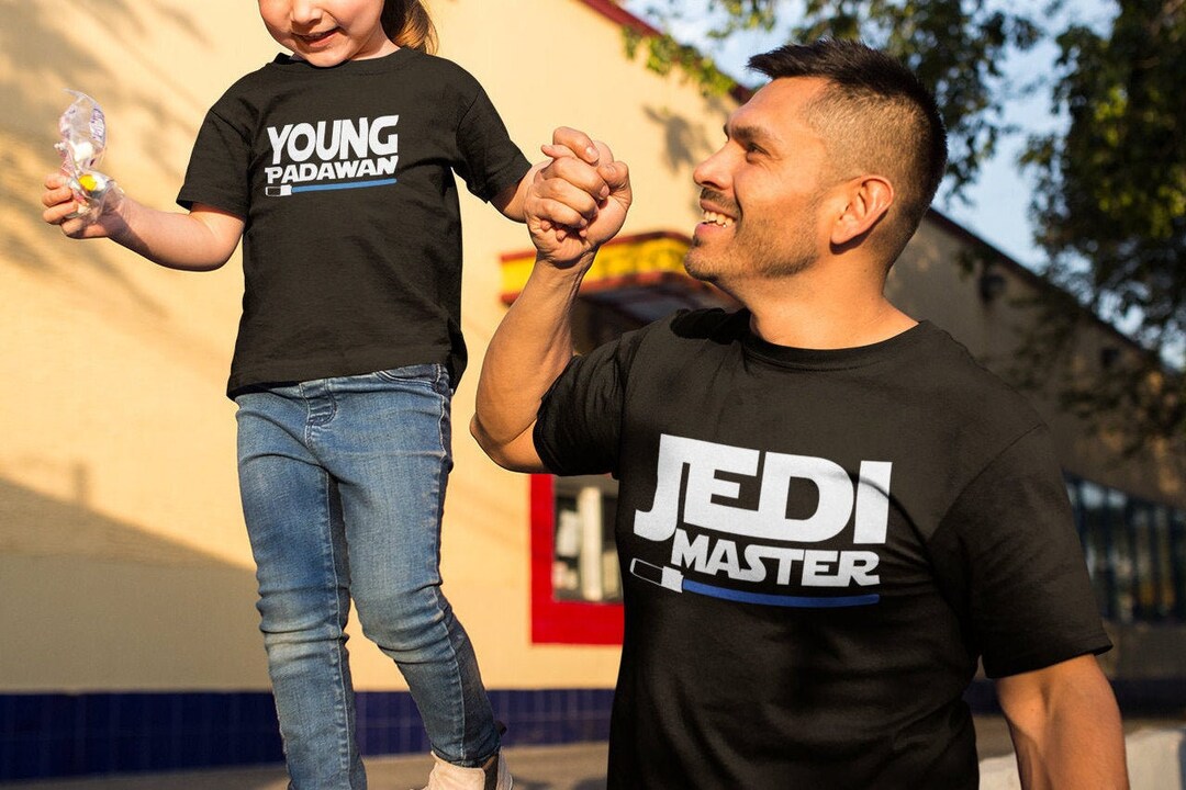 Dad Son Jedi Master Young Padawan, Matching Father and Son Shirts ...