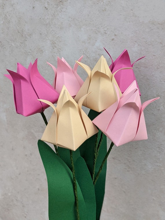 Tulipanes De Origami HOW TO MAKE ORIGAMI TULIPS Fun And Simple