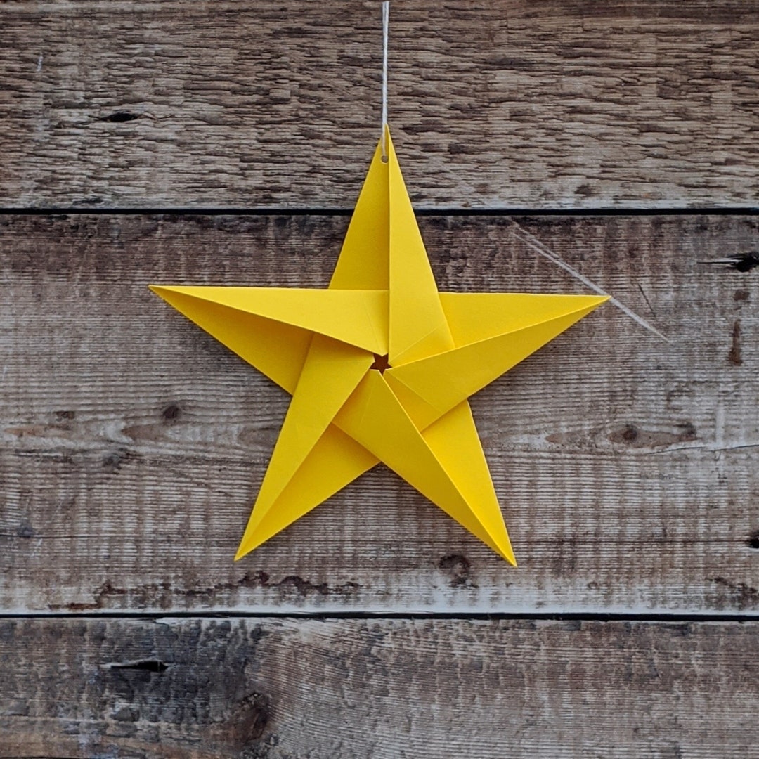 Big Origami Star! Eco Friendly Wall Decor, Recycled Paper Star, Large ...