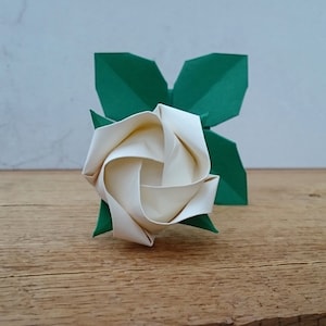 Origami Paper Rose, Valentine's Day Gift, 1st Anniversary Gift for Wife ...