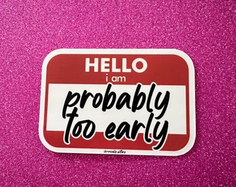 Hello I Am Sticker | Etsy