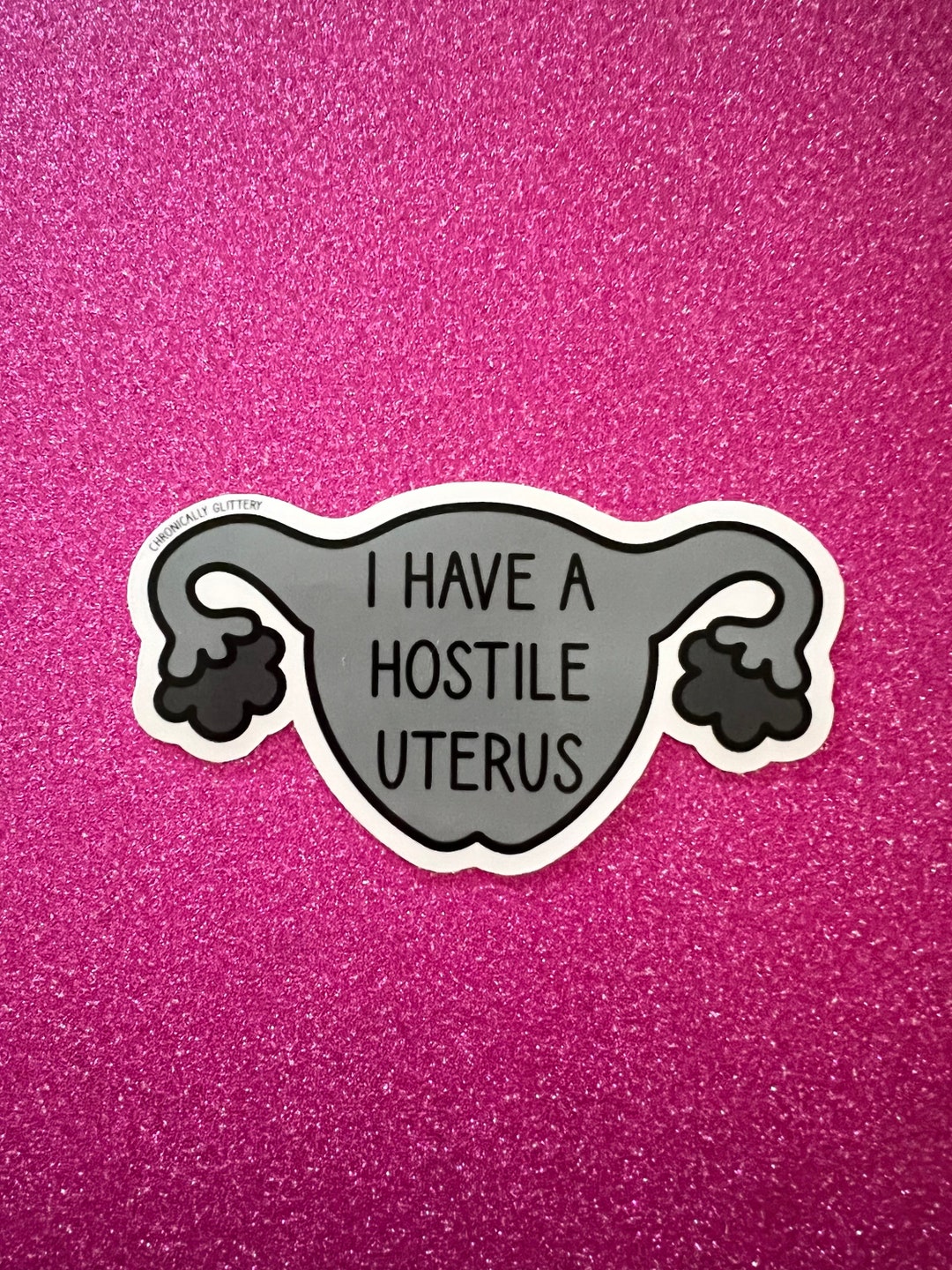 I Have A Hostile Uterus Sticker, Hysterectomy, Funny Gift, Meredith ...
