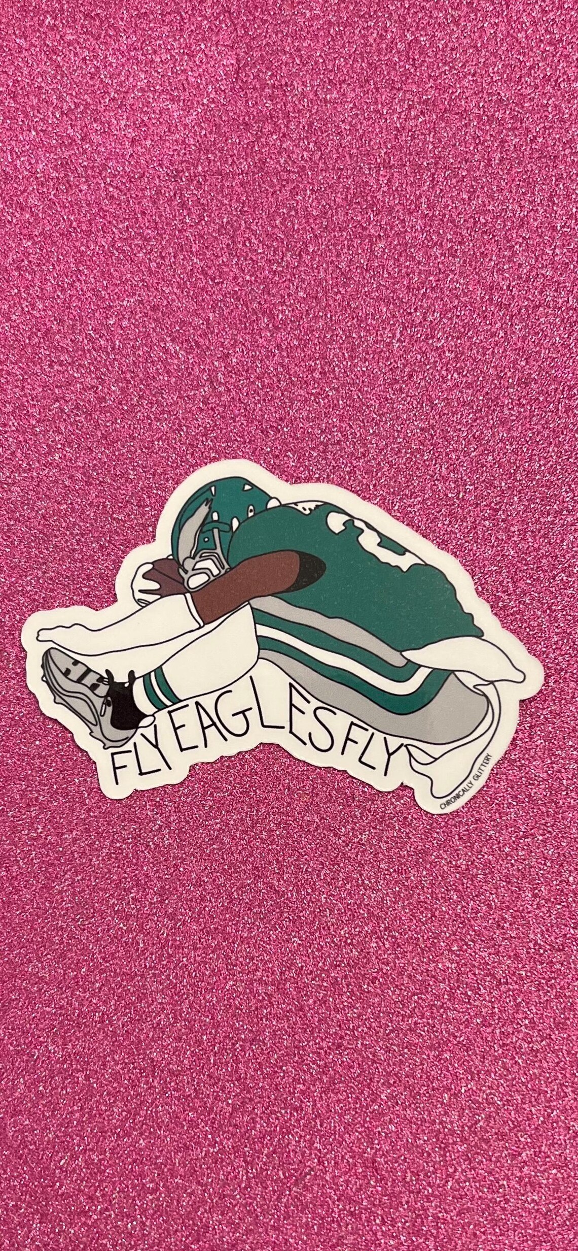 Fly Saquon Hurdle Sticker, Philadelphia Football, Mood, Laptop Sticker ...