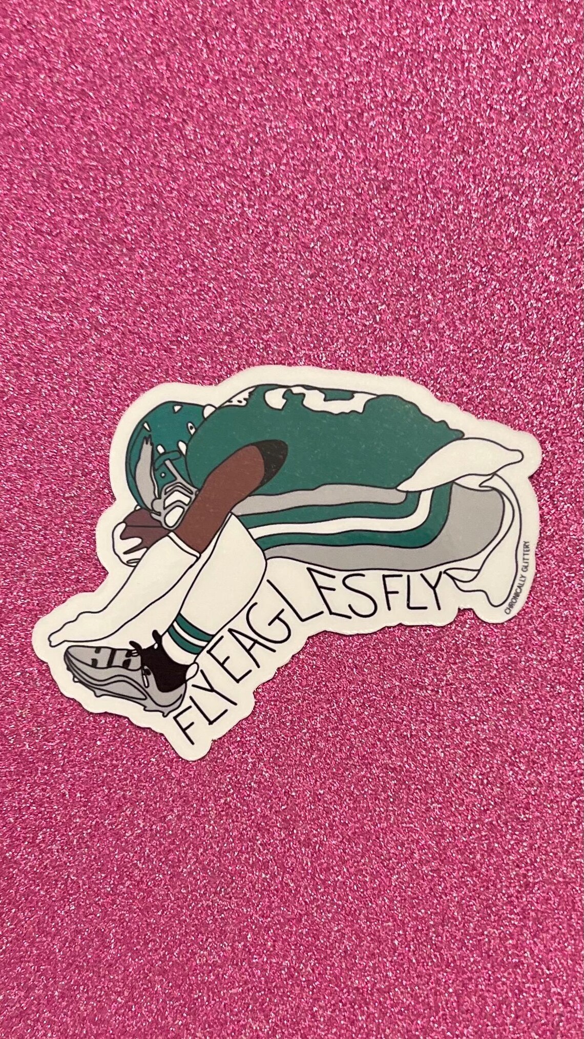 Fly Saquon Hurdle Sticker, Philadelphia Football, Mood, Laptop Sticker ...