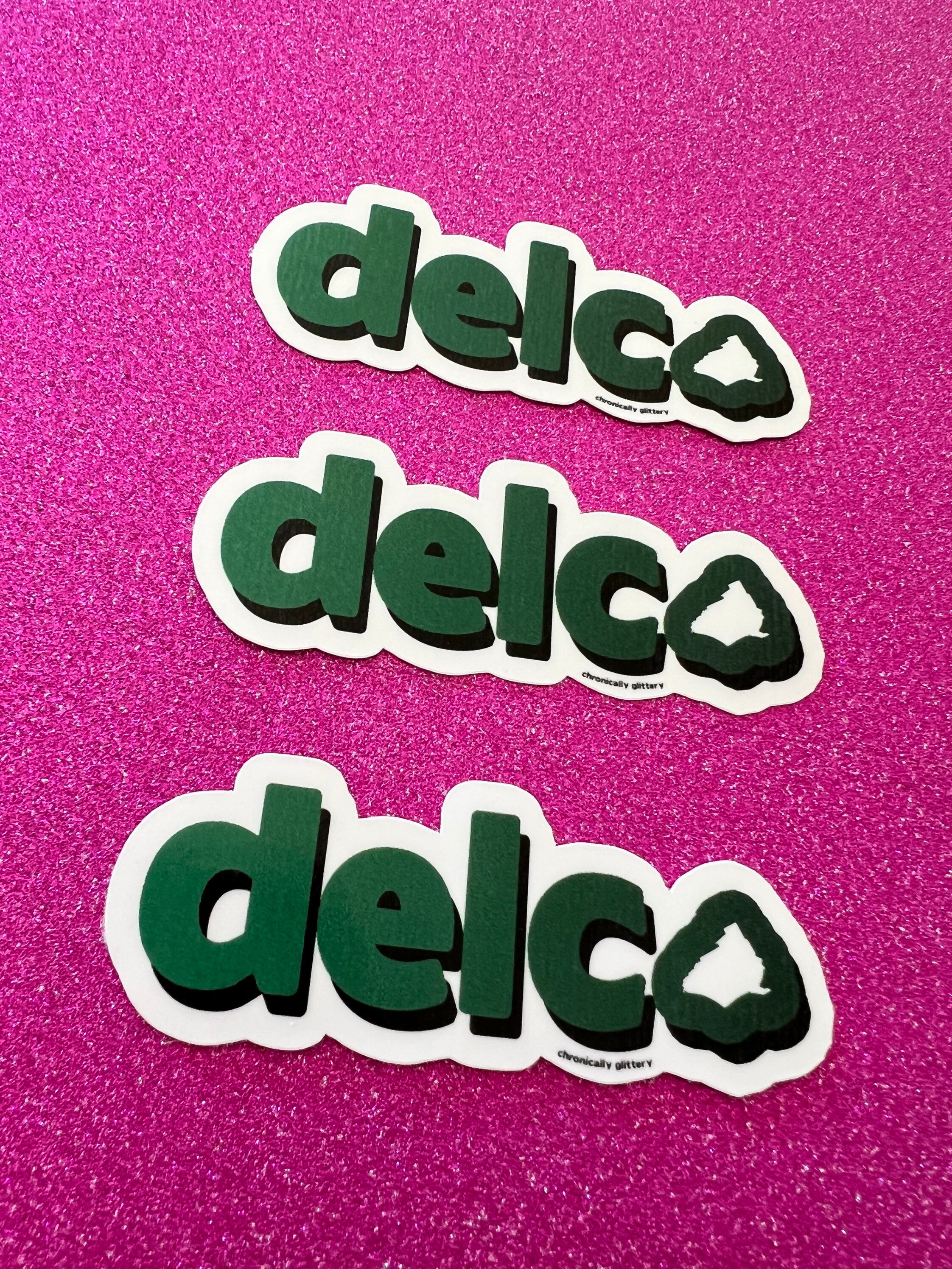 Delco Sticker Delaware County Ouline Map Philadelphia - Etsy