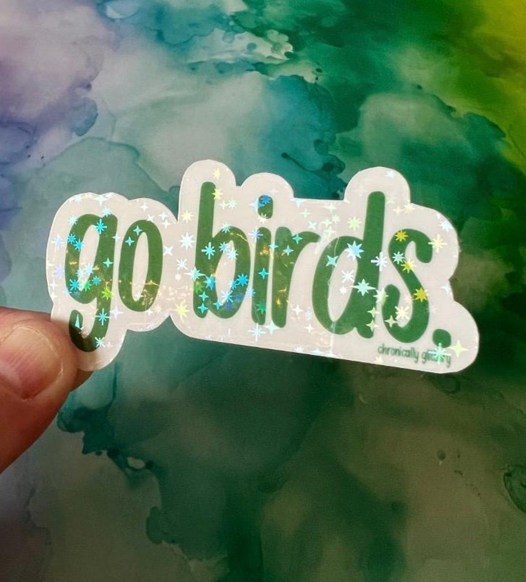 Holographic Go Birds Sticker, Philadelphia Football - Etsy