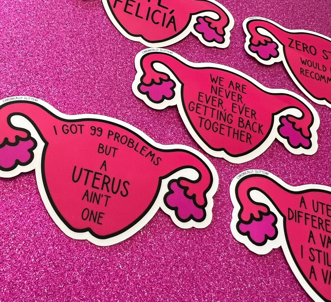 Funny Hysterectomy Sticker Pack, Bye Felicia, 99 Problems, Taylor Swift ...