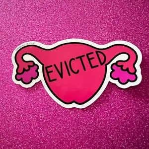 Evicted Uterus Sticker, Hysterectomy, Funny Gift, Uterus Eviction - Etsy