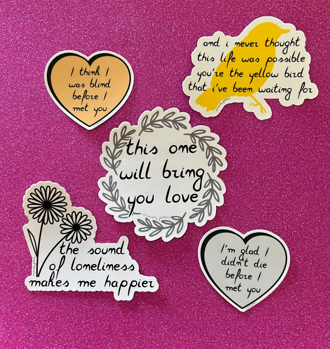 Bright Eyes Sticker Pack, Im Wide Awake Its Morning, This is the First ...