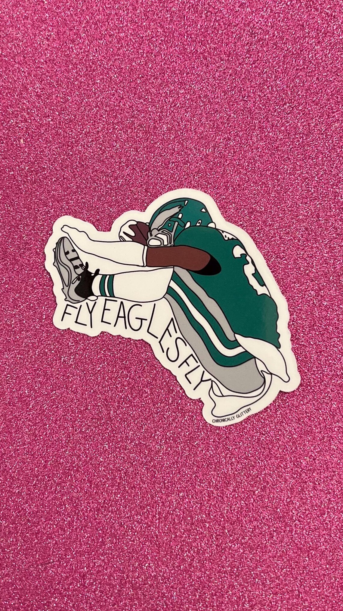 Fly Saquon Hurdle Sticker, Philadelphia Football, Mood, Laptop Sticker ...