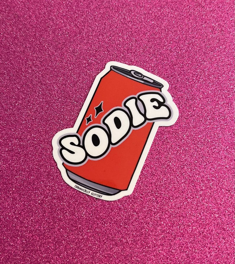 Sodie Red Can Sticker, 1000 Lb Sisters, Diet Soda, Holo, Laptop Water ...