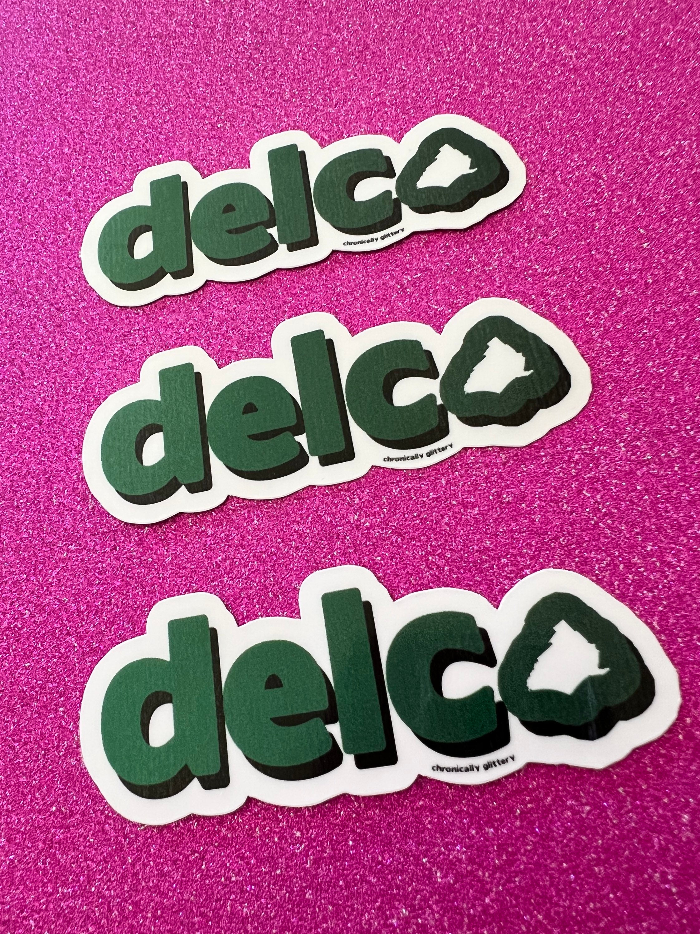 Delco Sticker Delaware County Ouline Map Philadelphia | Etsy