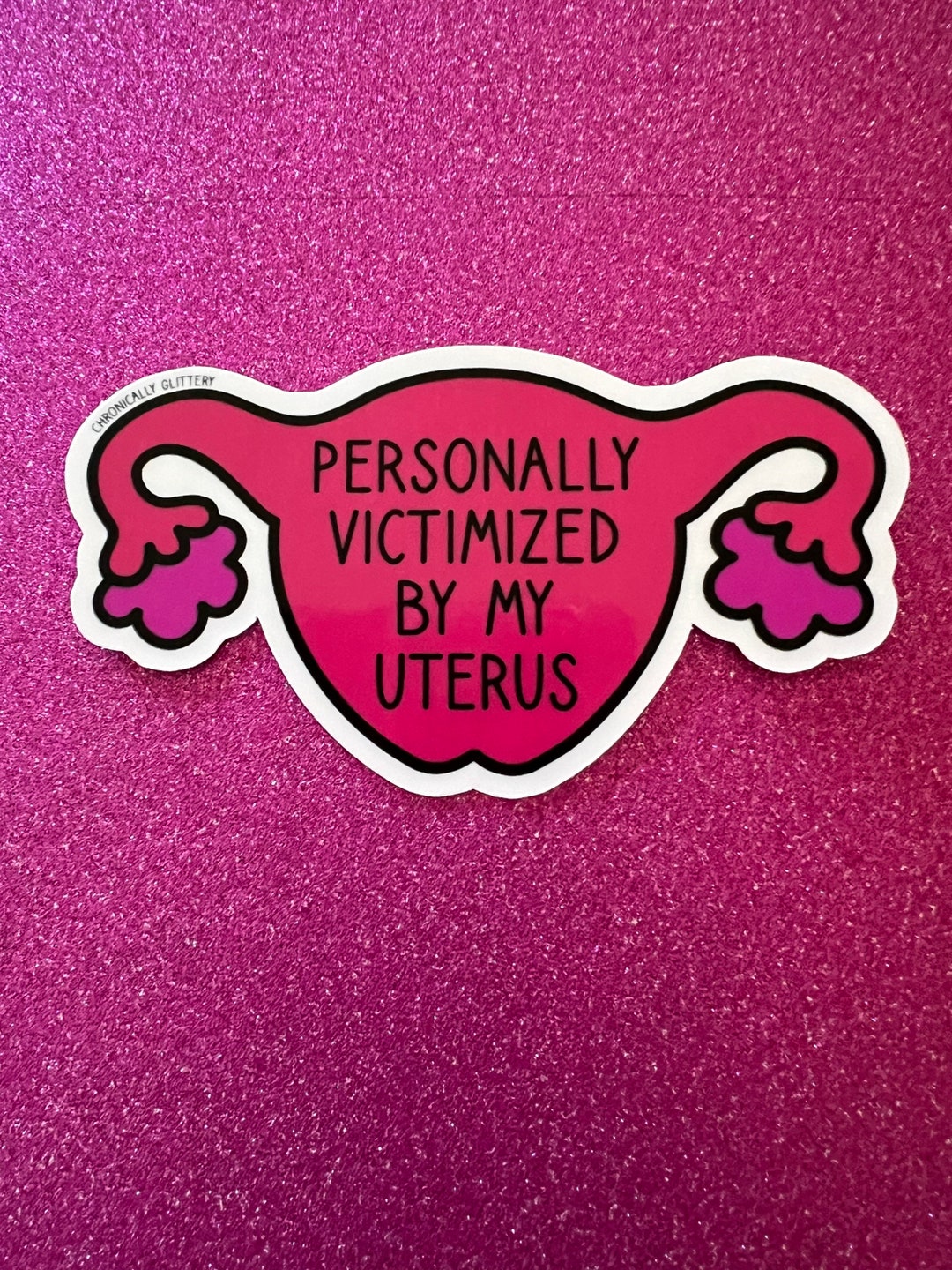 Personally Victimized by My Uterus Sticker, Hysterectomy Gift ...
