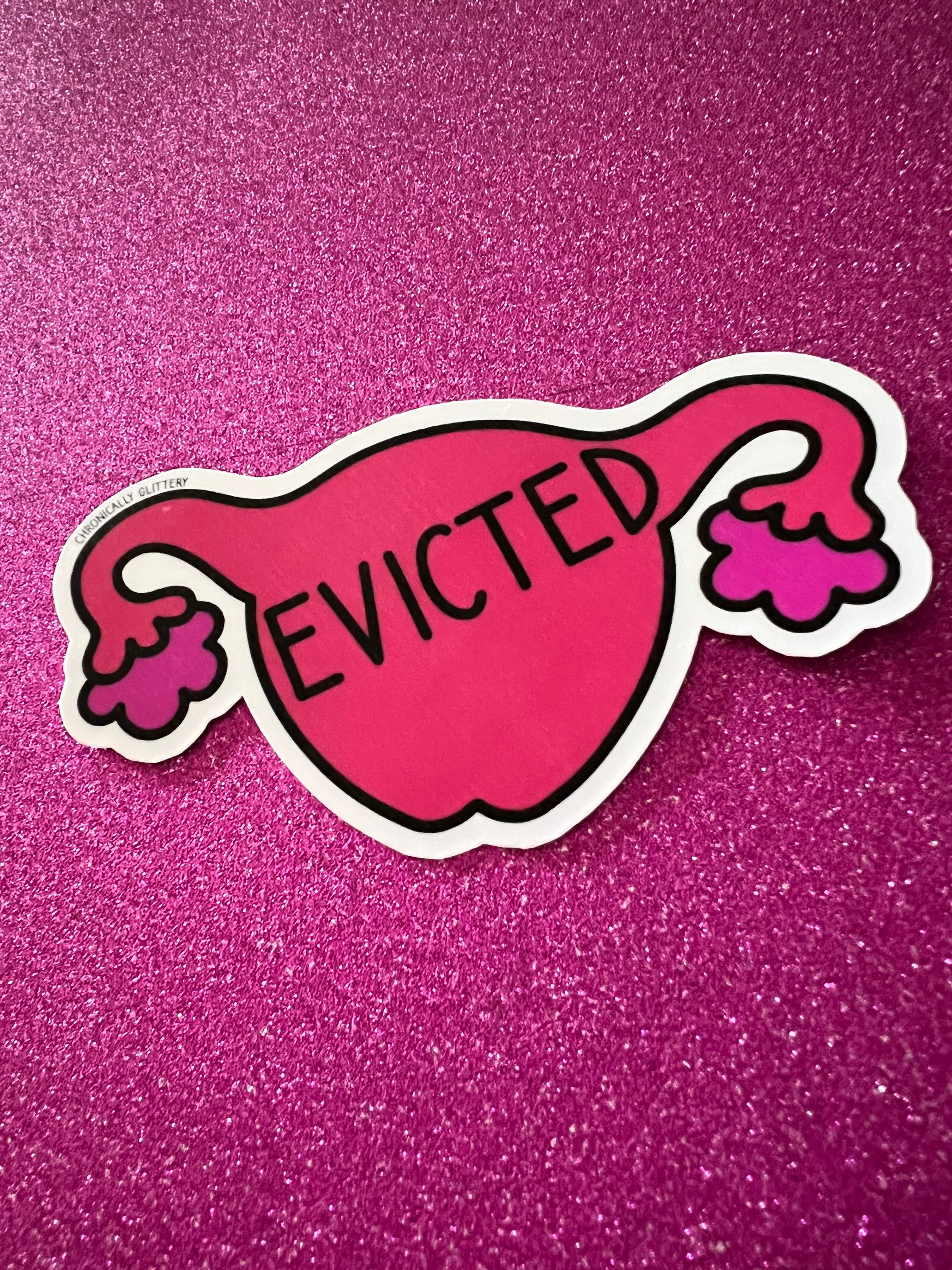 Evicted Uterus Sticker, Hysterectomy, Funny Gift, Uterus Eviction - Etsy