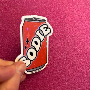 Sodie Red Can Sticker, 1000 Lb Sisters, Diet Soda, Holo, Laptop Water ...