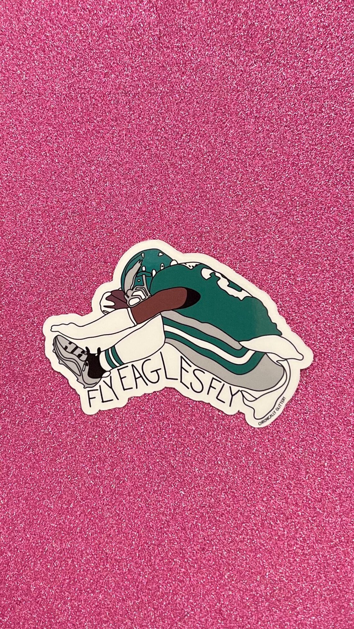 Fly Saquon Hurdle Sticker, Philadelphia Football, Mood, Laptop Sticker ...