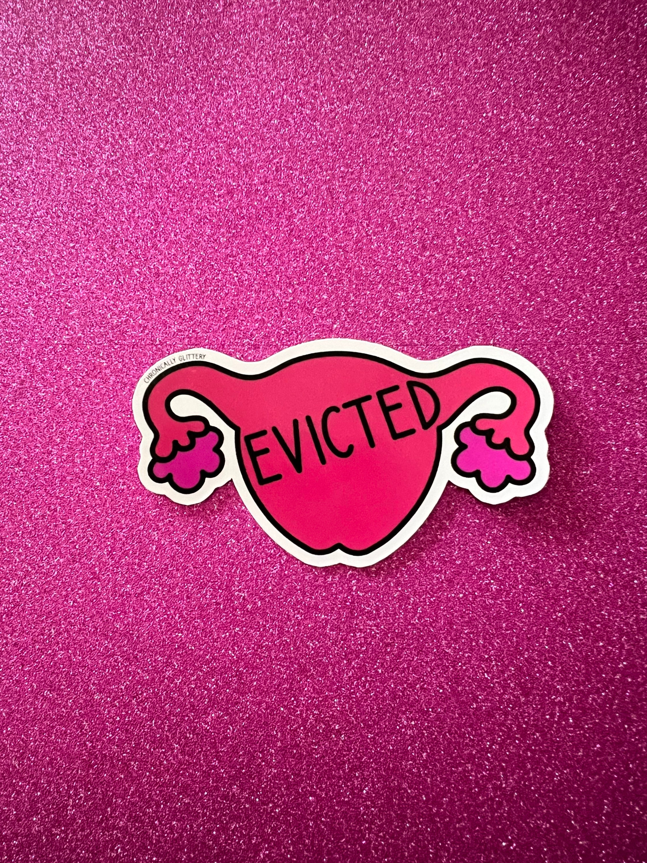 Evicted Uterus Sticker, Hysterectomy, Funny Gift, Uterus Eviction - Etsy