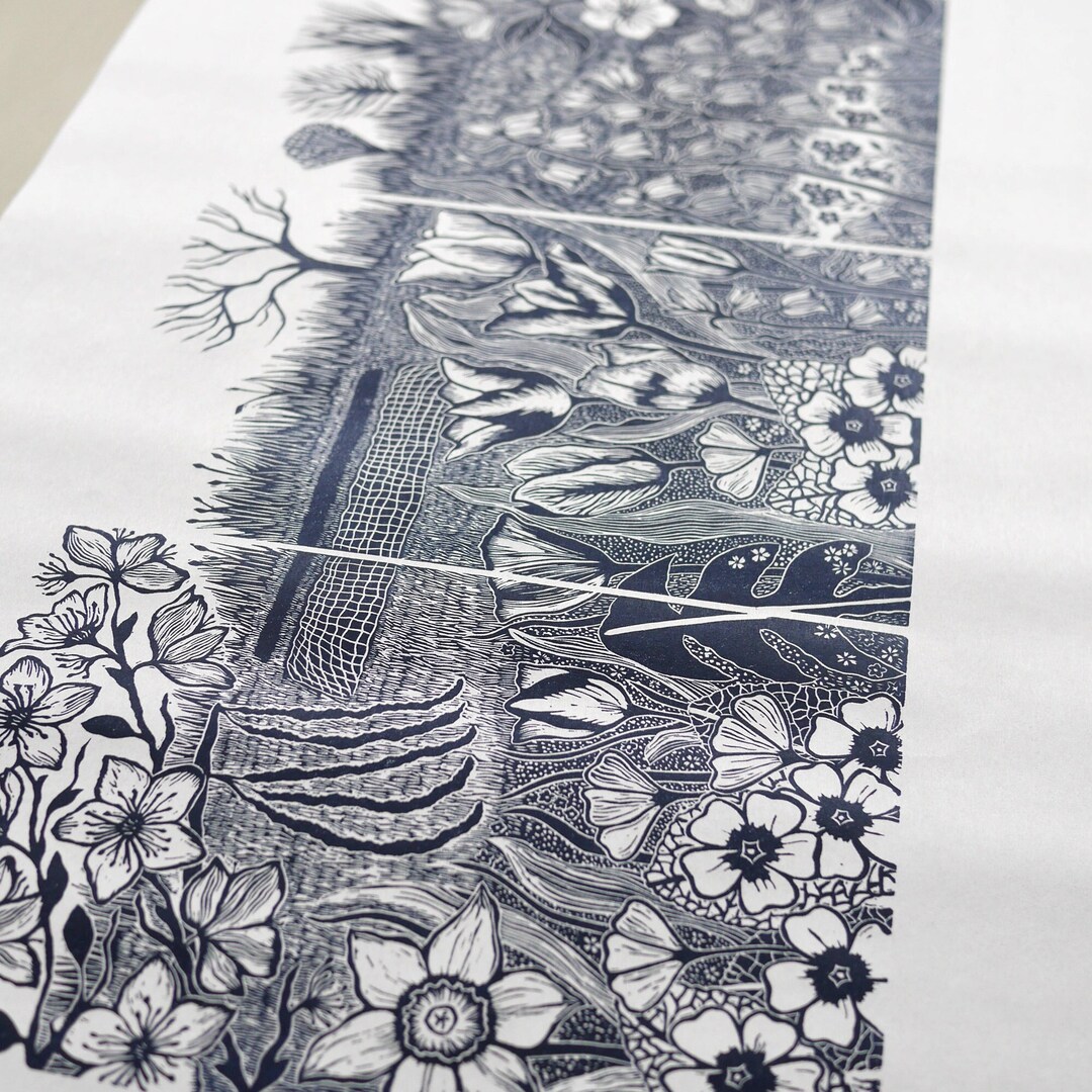 Allotment Series - Original Limited Edition Lino Print, Linocut Print ...