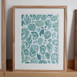 Beachcomber Original Limited Edition Woodcut Print, Woodblock Print ...