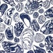 Shell Collection Original Limited Edition Lino Print, Linocut Print, Hand Printed, Blue Print ...