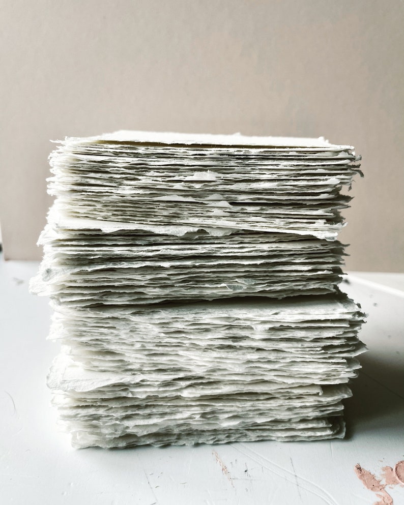 Place Cards on Hand Torn Paper Deckled Name Place Cards - Etsy